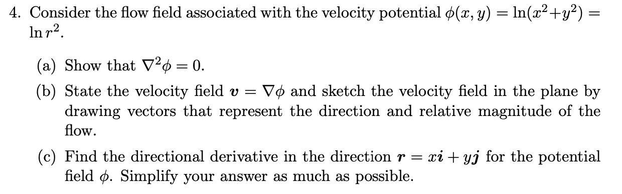 Solved Consider the flow field associated with the velocity | Chegg.com