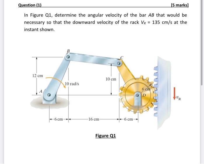 Solved Question (1) [5 marks] In Figure Q1, determine the | Chegg.com