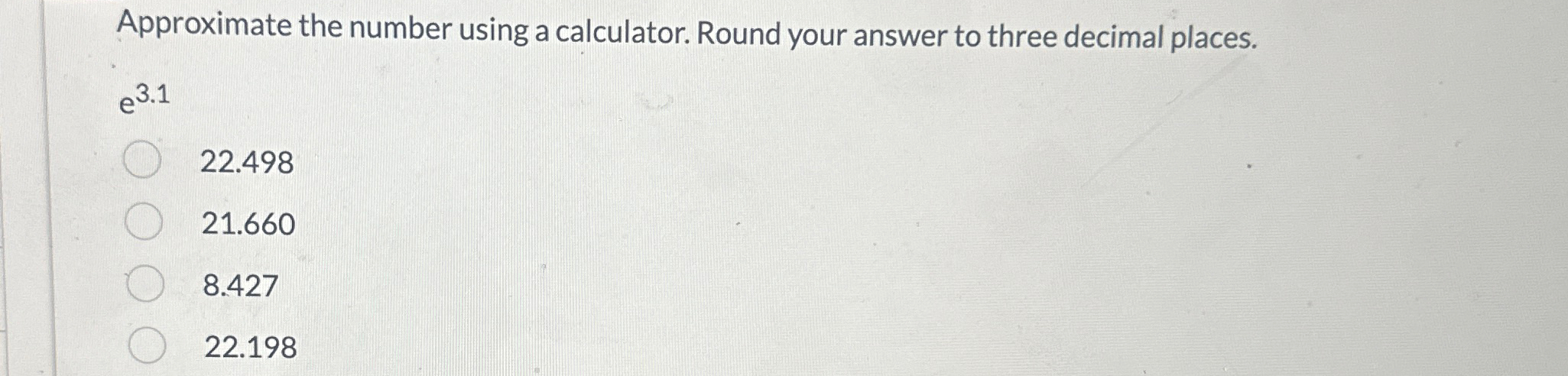 Solved Approximate the number using a calculator. Round your | Chegg.com
