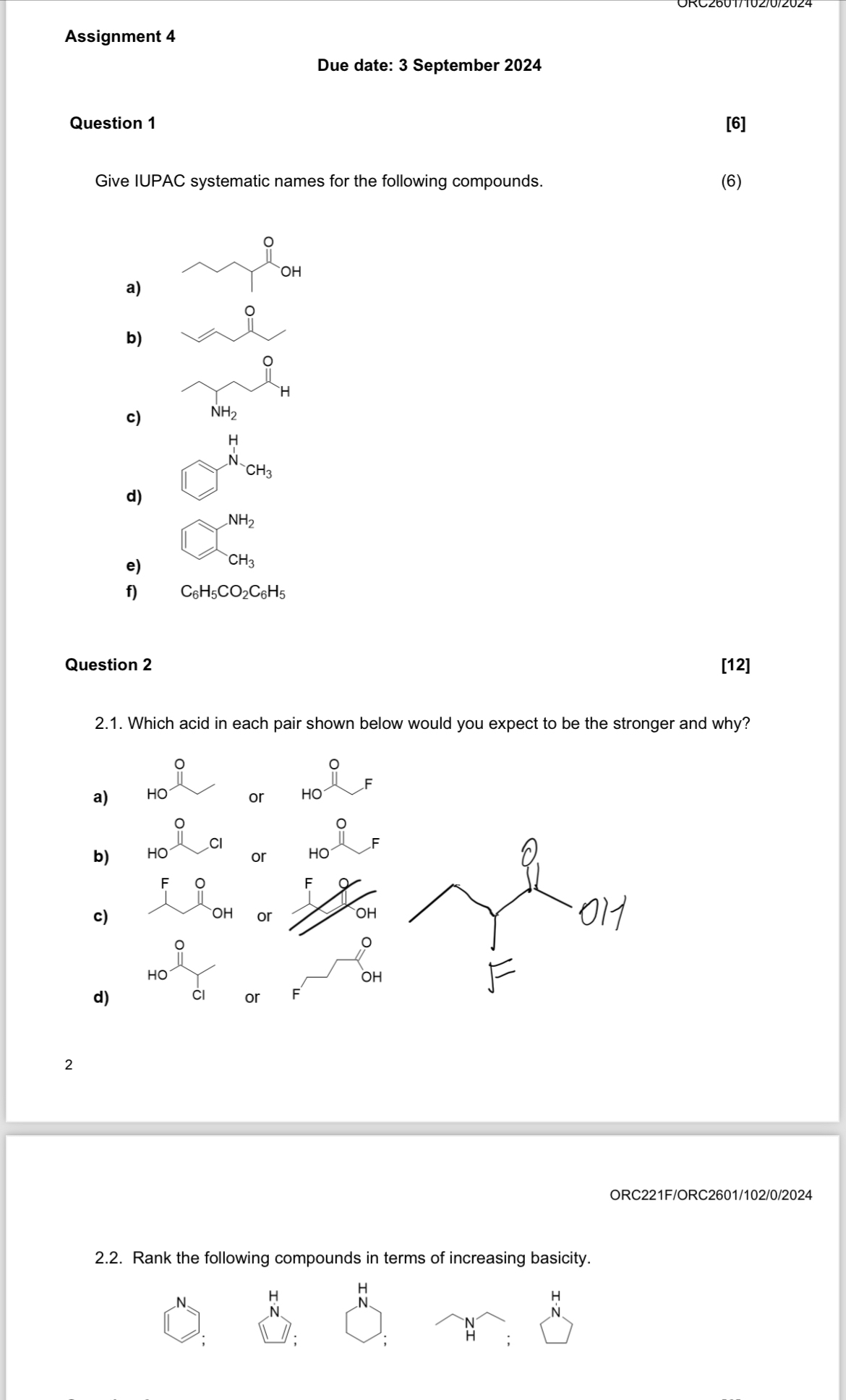 Solved Assignment 4Due date: 3 ﻿September 2024Question | Chegg.com