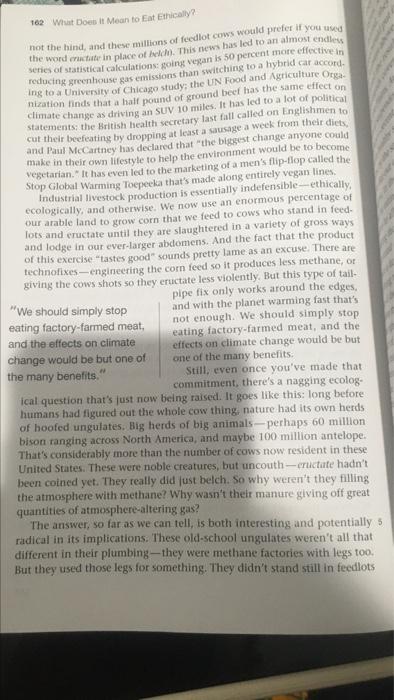 Solved Read from Food Matters book by Holly Bauer, from | Chegg.com