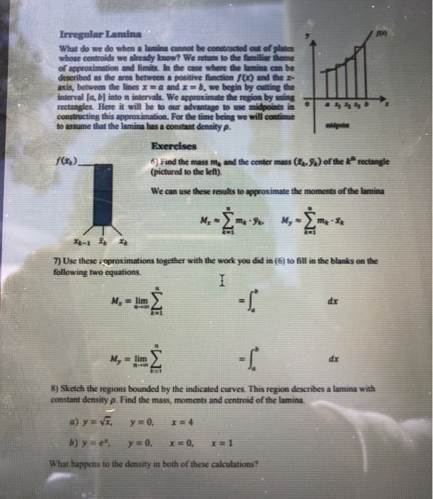 Solved Irregular Lamina What do we do when a lamina cannot | Chegg.com