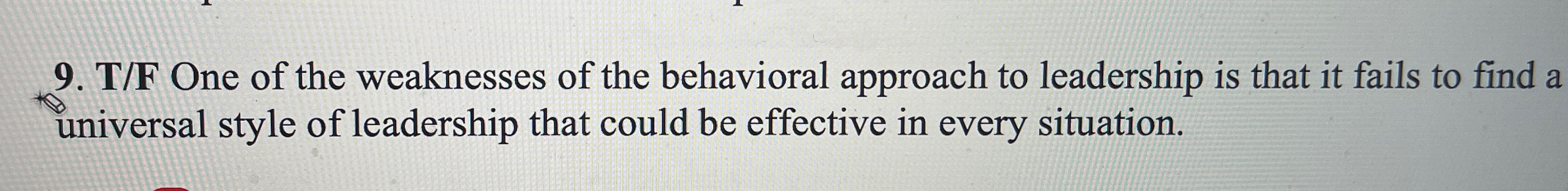 Solved T/F One of the weaknesses of the behavioral approach | Chegg.com