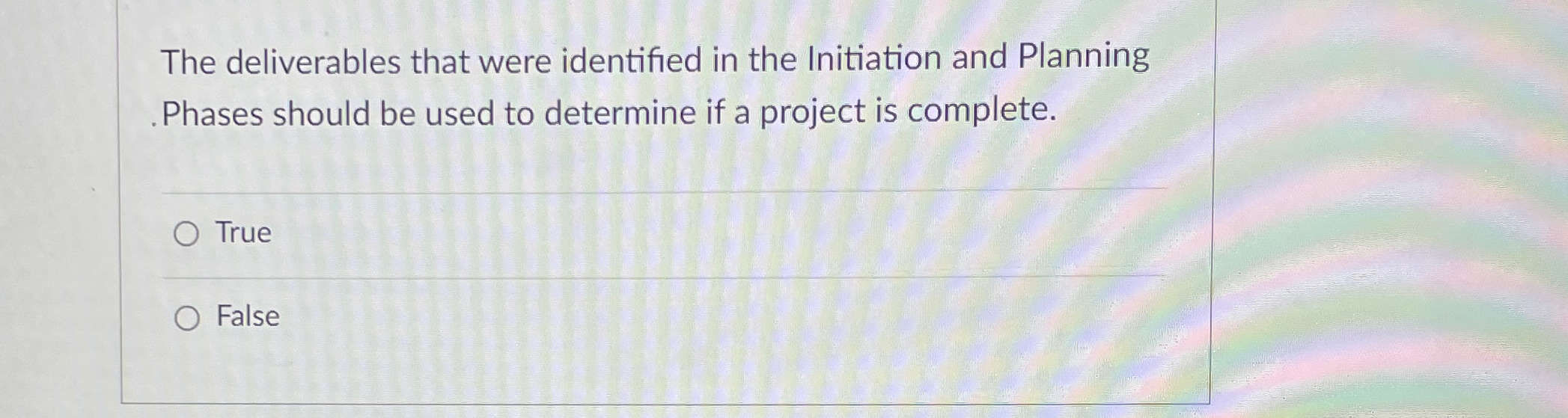 Solved The deliverables that were identified in the | Chegg.com