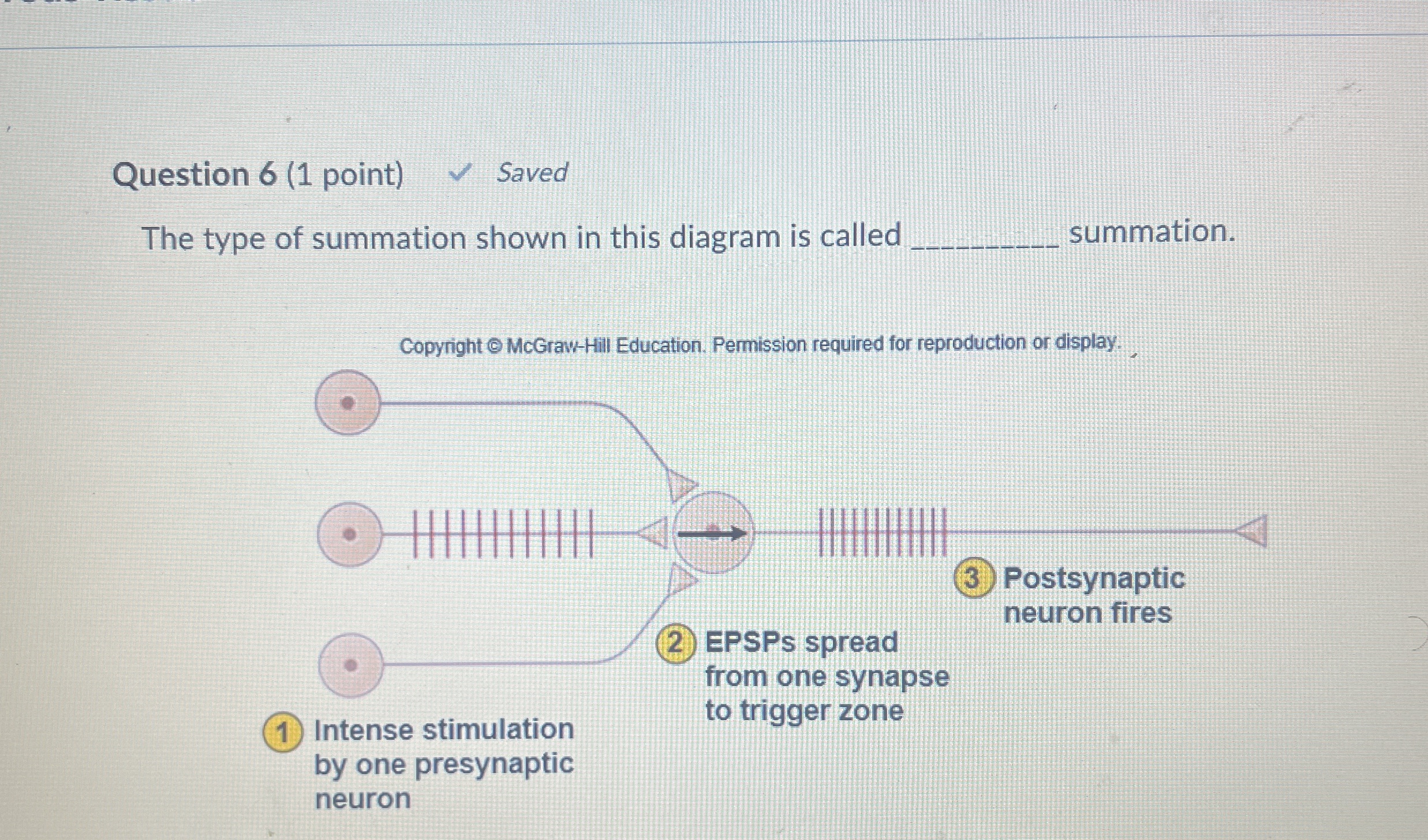 Solved Question 6 (1 ﻿point) ﻿SavedThe type of summation | Chegg.com