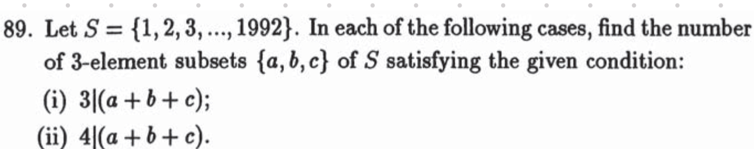 Solved Let S={1,2,3,dots,1992}. ﻿In each of the following | Chegg.com