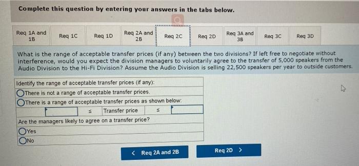 Solved Exercise 11-3 (Algo) Transfer Pricing Basics [LO11-3) | Chegg.com