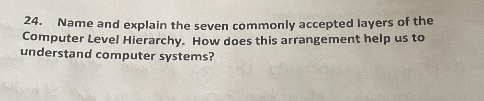 Solved Name and explain the seven commonly accepted layers | Chegg.com