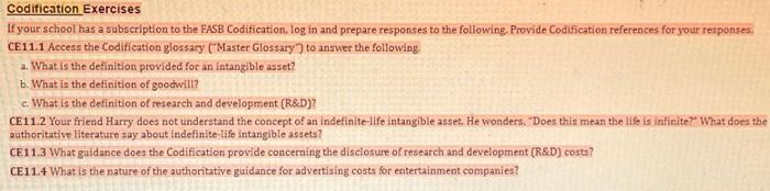 Solved Codification Exercises If Your School Has A