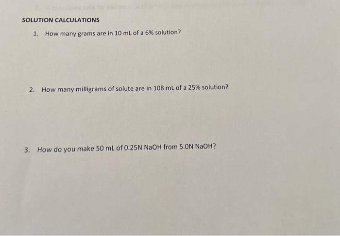 Solved 2. Convert 5mg/L to milligrams per deciliter. 3. | Chegg.com