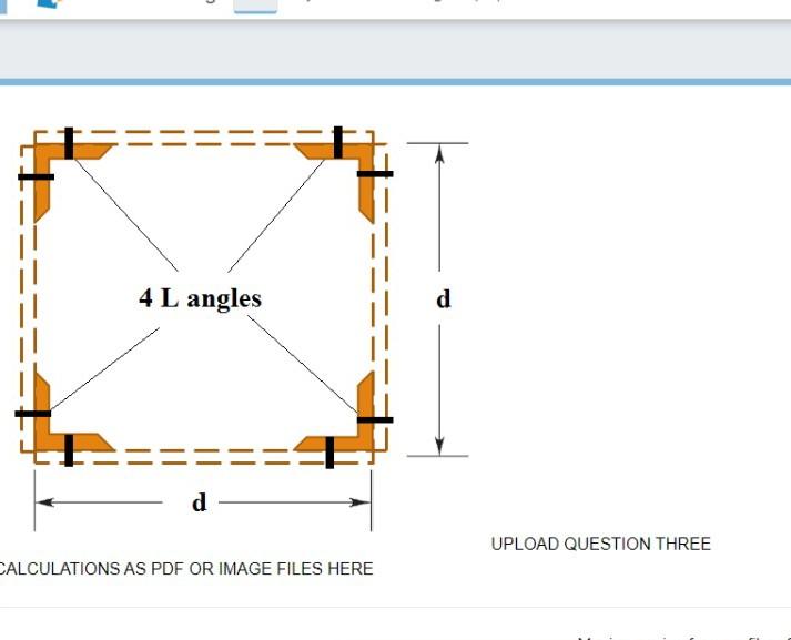 Solved Consider a built-up tension column shown in the | Chegg.com