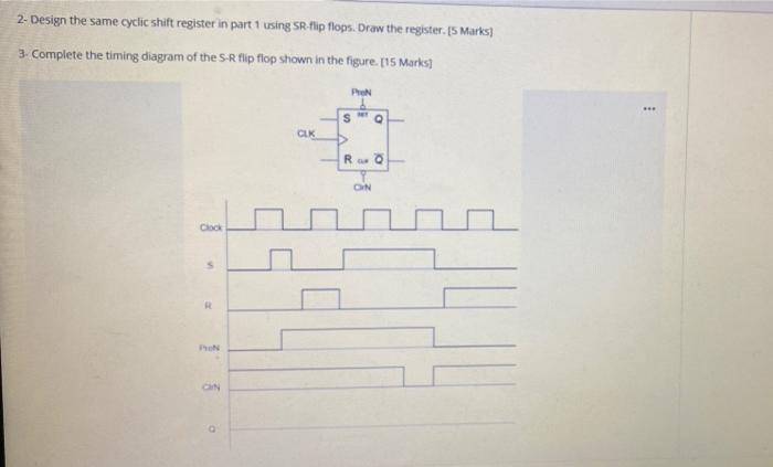 Solved 1. Draw the state graph of the cyclic shift register | Chegg.com