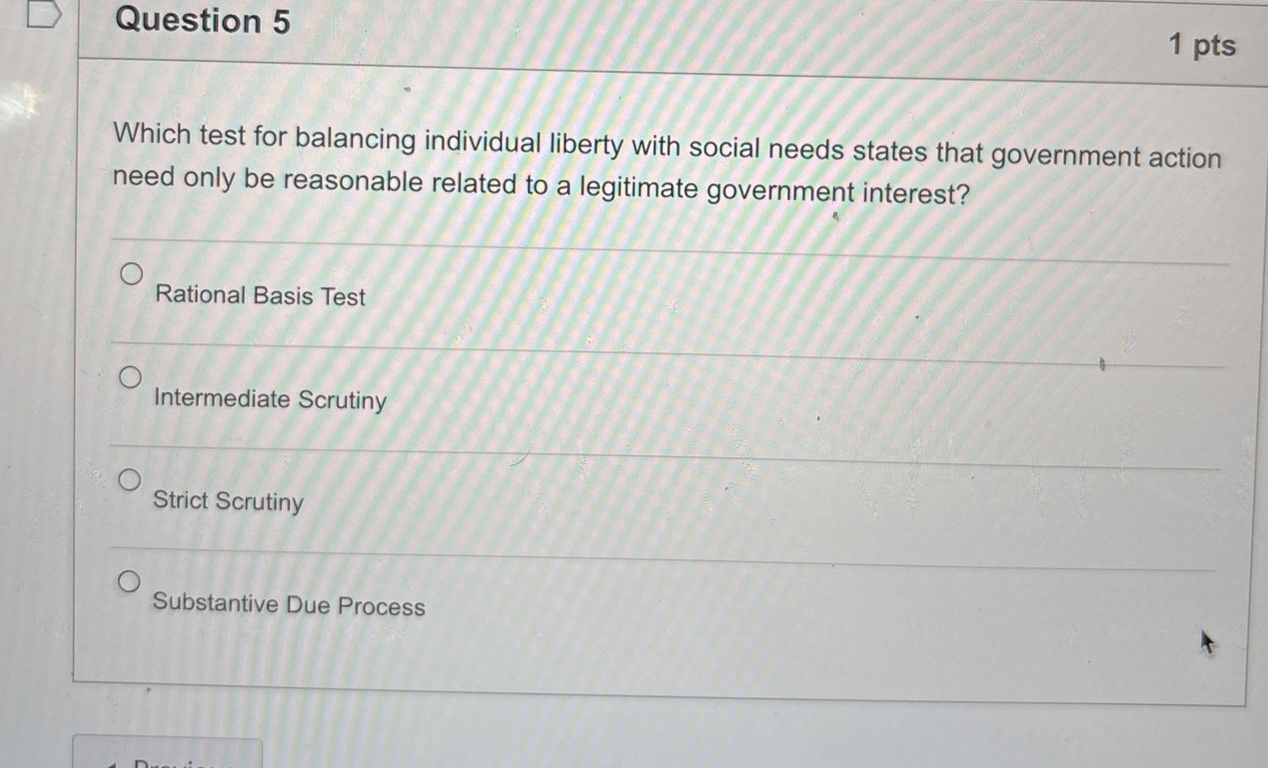 Solved Question 51 ﻿ptsWhich test for balancing individual | Chegg.com