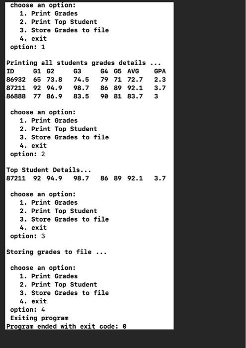 Solved Exercise \# 3 Write a program that reads the 5 grades | Chegg.com