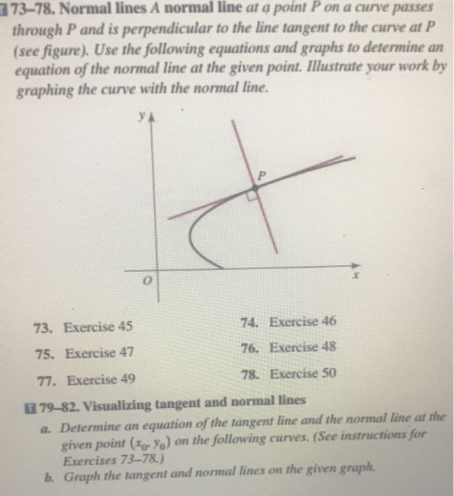 Solved 115-18. Normal lines À normal line at a point P on a | Chegg.com