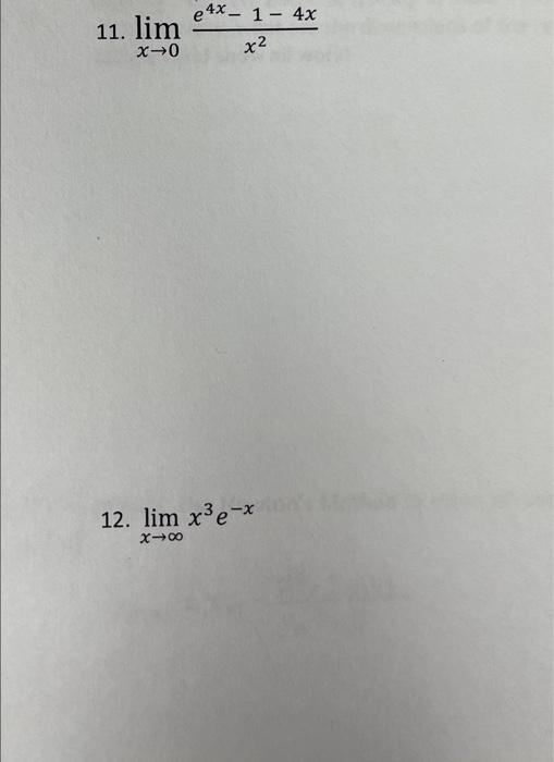 Solved Find the limit. Use L’Hospital’s Rule wjete | Chegg.com