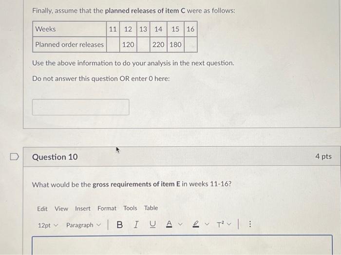 Solved 27 A certain product has the following bill of | Chegg.com