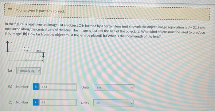 Solved in the figure, a real inverted image I of an object O | Chegg.com