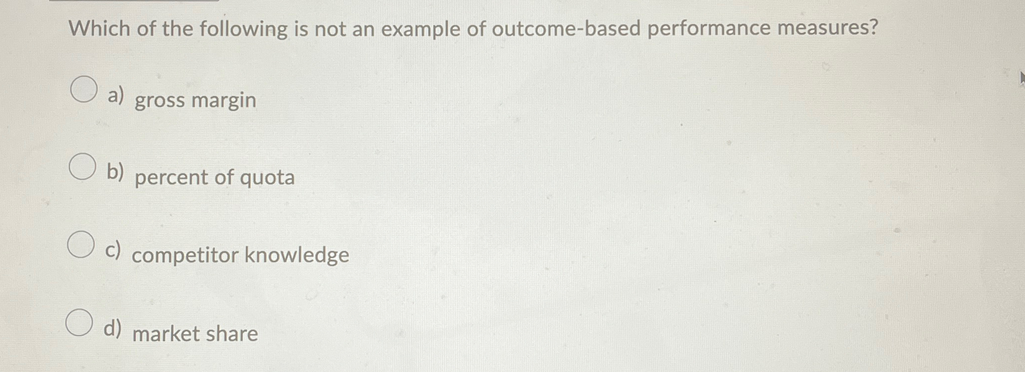 Solved Which of the following is not an example of | Chegg.com