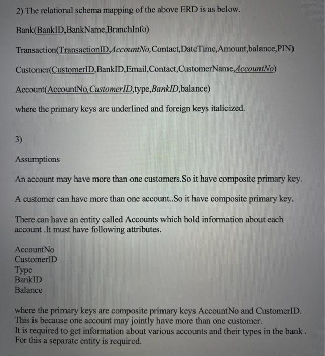 Solved Phase III: SQL Create Table Statements, Contents of | Chegg.com