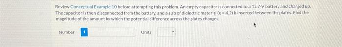 Solved Revlew Conceptual Example 10 before attempting this | Chegg.com
