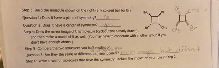 Solved Step 6: Write a rule for molecules that have this | Chegg.com