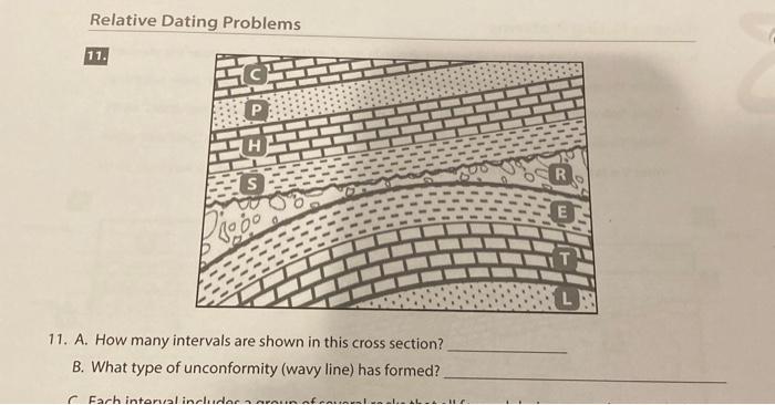 Solved Relative Dating Problems 11. 11. A. How many | Chegg.com