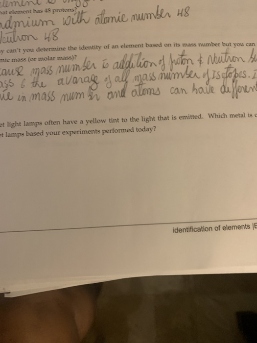 Solved Coming hat element has 48 protons? admium with alomie | Chegg.com
