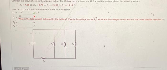 Solved Consider the circuit shown in the diagram below. The | Chegg.com