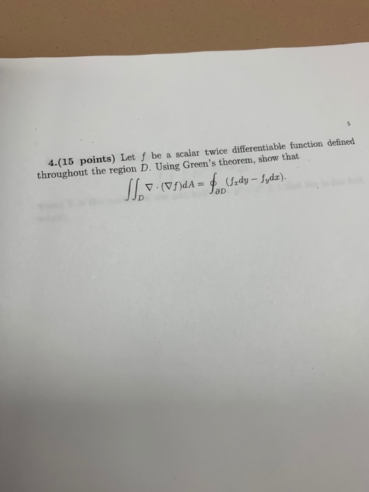 Solved 4.(15 points) Let f be a scalar twice differentiable | Chegg.com