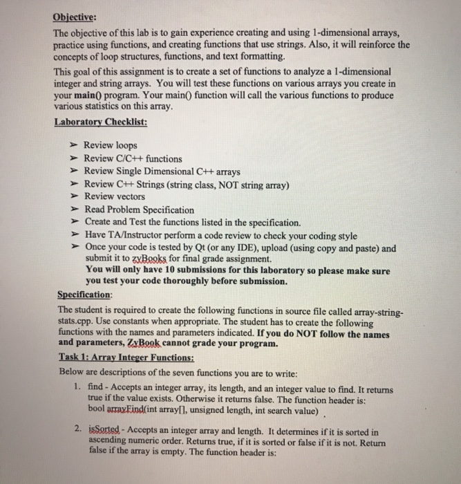 Solved Objective: The objective of this lab is to gain | Chegg.com