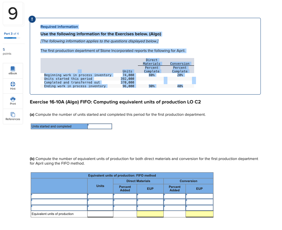 Solved Required informationUse the following information for | Chegg.com