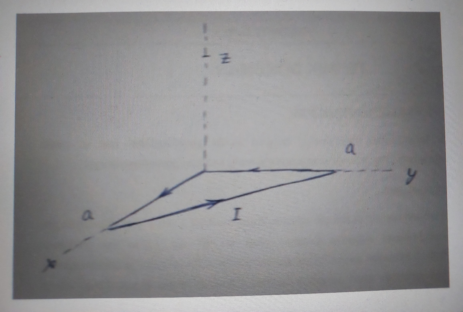 find magnetic field of point z. ﻿triangular wire | Chegg.com