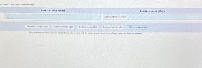 Solved nerease or deciease strcke vohame | Chegg.com