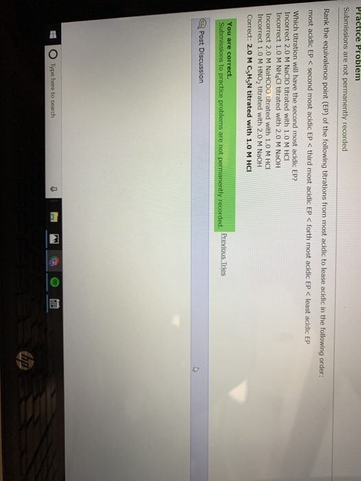 Solved Practice Problem Submissions are not permanently | Chegg.com