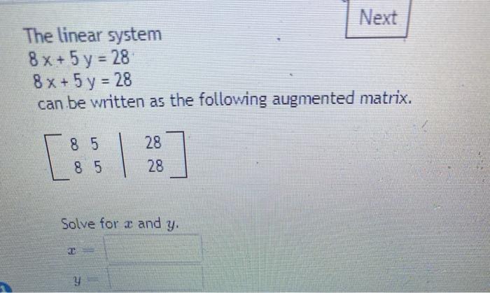 Solved Write the system of equations as an augmented matrix | Chegg.com