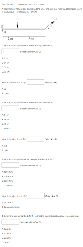 Solved What is the maType the letter conesponding to the | Chegg.com