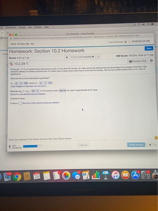 Solved ory Bookmarks People Tab Window Help Do Homework - | Chegg.com