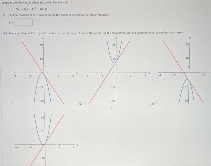 Solved Consider the following function and point. See | Chegg.com