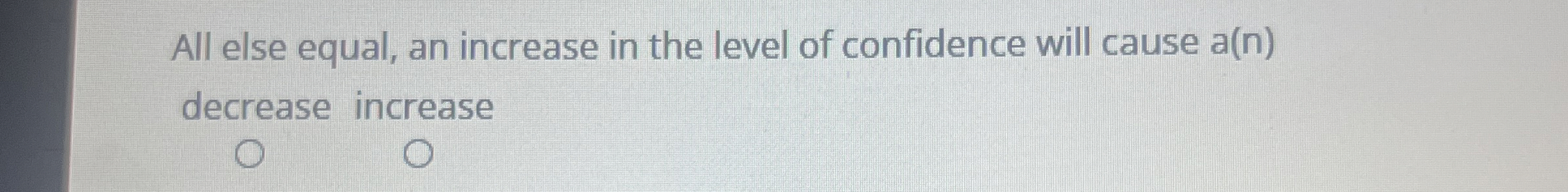Solved All else equal, an increase in the level of | Chegg.com
