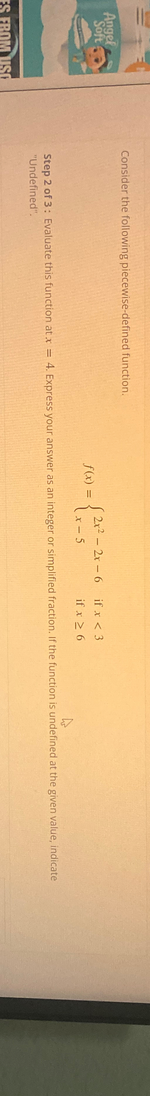 Solved Consider the following piecewise-defined | Chegg.com