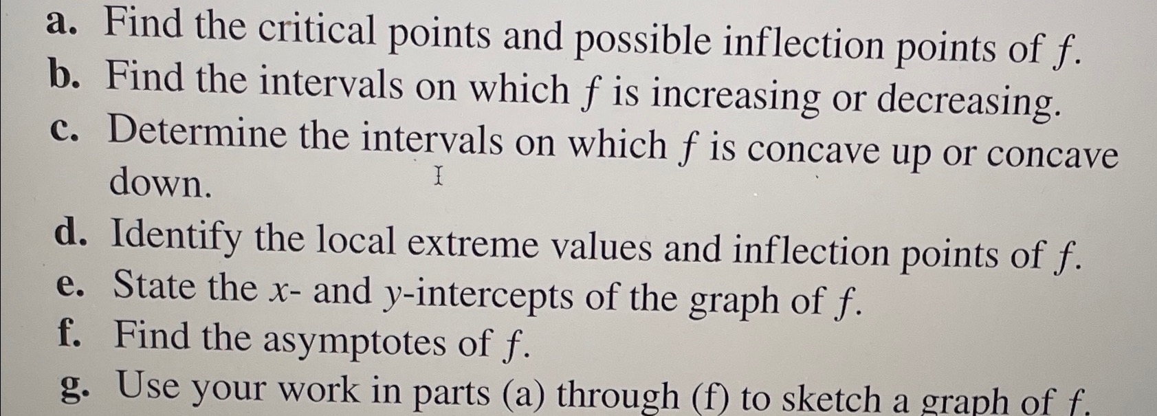Solved f(x)=1e-x-1a. ﻿Find the critical points and possible | Chegg.com