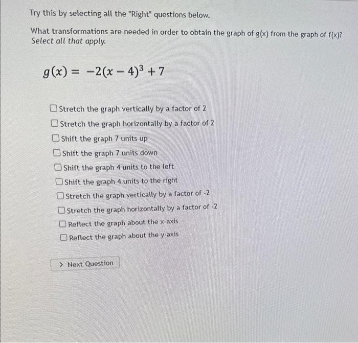 Solved Try this by selecting all the "Right" questions | Chegg.com