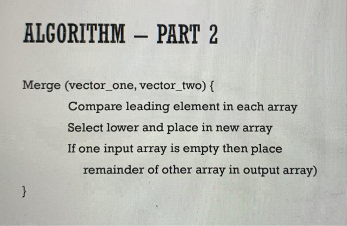 Solved Provide an implementation in Python for Merge sort. | Chegg.com