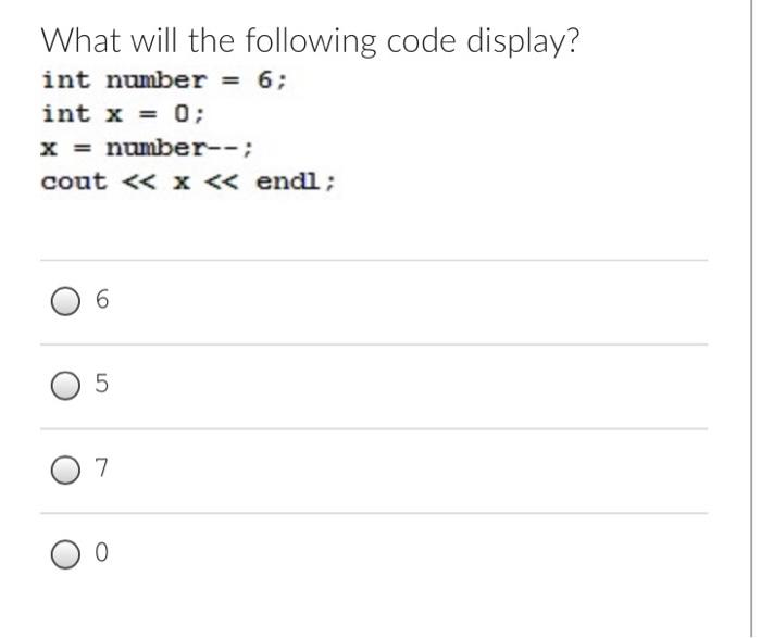 Solved What will the following code display? #include using | Chegg.com
