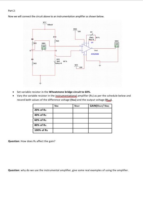 Solved - Build the circuit below. - Vary the variable | Chegg.com