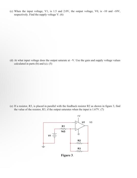 Solved Figure 2 Figure 2 shows an inverting op-amp circuit | Chegg.com