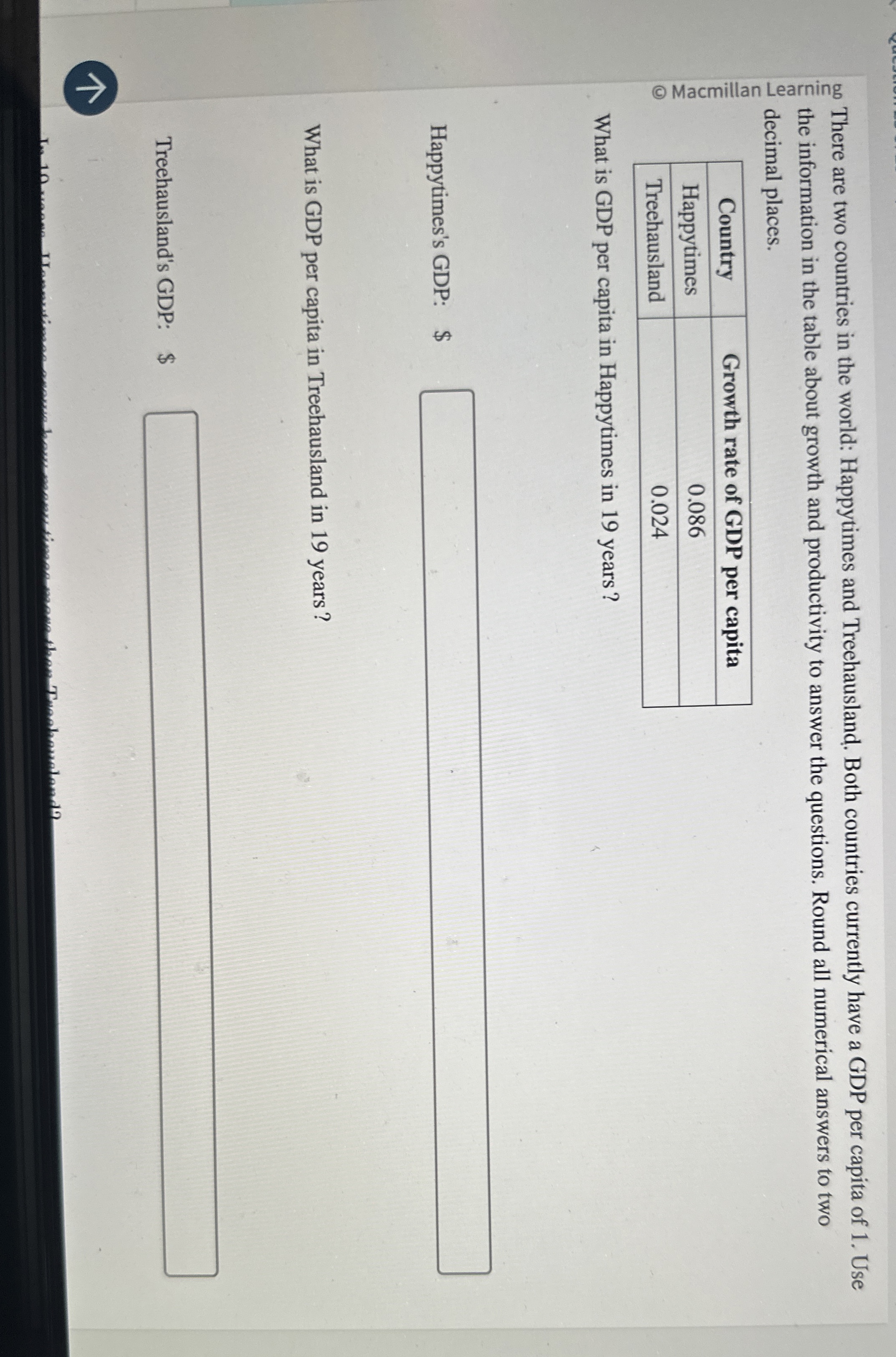 Solved There are two countries in the world: Happytimes and | Chegg.com