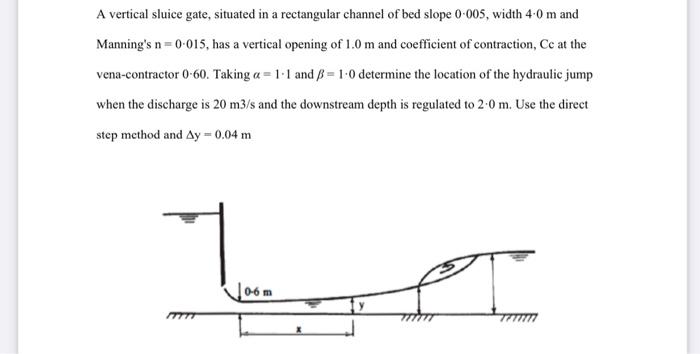 Solved what is the critical depth? what is the location of | Chegg.com