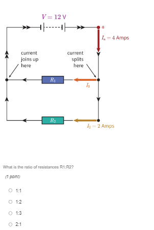 Solved What is the ratio of resistances R1:R2?(t | Chegg.com